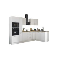 K&uuml;chenblock mit E-Ger&auml;ten CORNWALL (Ecke-Backofen-Mikrowelle-Apotheker) II