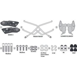 Givi Remove-X, abnehmbare Abstandhalter
