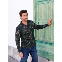 Marco Donati Langarm-Poloshirt