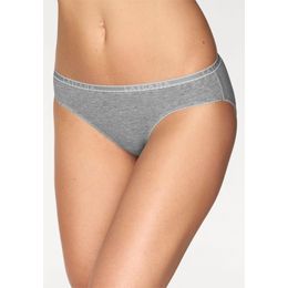 Lascana Damen Slip, Grau, Gr. 36/38, Unterhosen, Material: Baumwolle