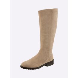 Heine Damen Stiefel, Braun, Gr. 39, Stiefel, Material: Rindsleder