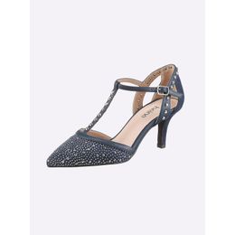 Heine Pumps, Blau, Gr. 37, Damen, Pumps, Material: Synthetik, Textil