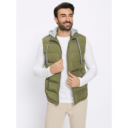 Marco Donati Herren Steppweste mit Kapuze, abtrennbar, oliv, Gr&ouml;&szlig;e 48