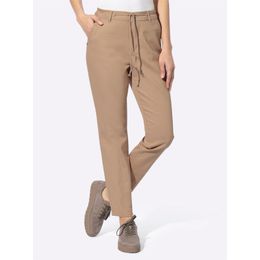 Heine Damen Stretchjeans, Braun, Gr. 40, Straight, Material: Baumwolle