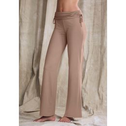 Lascana Damen Jazzpants, Braun, Gr. 32/34, Sommerhosen, Material: Polyester