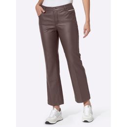 Heine Damen Ankle-Jeans, Braun, Gr. 36, Mode, Material: Baumwolle