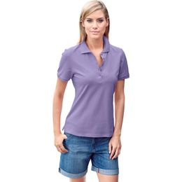 Heine Damen Polo Shirt, Lila, Gr. 44, T-Shirts, Material: Baumwolle