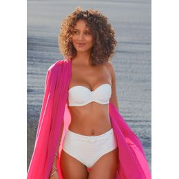 Sunseeker Damen Highwaist-Bikini-Hose, Wei&szlig;, Gr. 38, Bikinihosen, Material: Polyamid