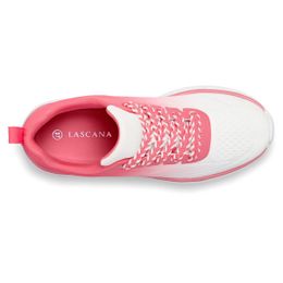 Lascana Damen Sneaker, Wei&szlig;, Gr. 42, Sneakers & Schn&uuml;rer, Material: Textil