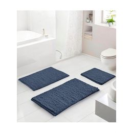 Grund Badematte, Grau, Gr. 50x60 cm - rechteckig, Badematten, Material: Polyester