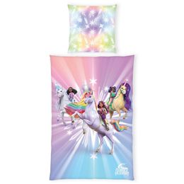 Herding Jugendbettw&auml;sche, Pink, Textil, 135x200 cm, Oeko-Tex&reg; Standard 100, pflegeleicht, Schlaftextilien, Bettw&auml;sche, Kinderbettw&auml;sche