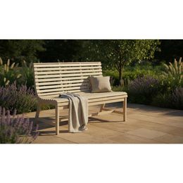 Ambia Garden Gartenbank, Teak, Holz, Akazie, Hartholz, 2-Sitzer, 125x87x66 cm, Gartenm&ouml;bel, Gartenb&auml;nke