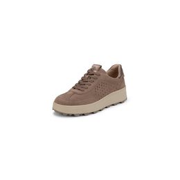 Caprice - Plateau-Sneaker, beige, Gr. 41 - Leder
