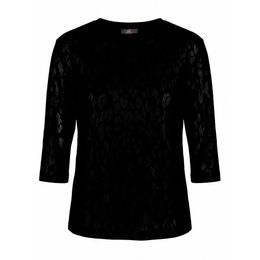 Emilia Lay - Sweatshirt mit 3/4-Arm, schwarz, Gr. 52 / XXL