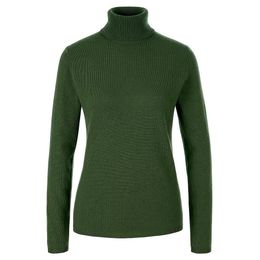 Peter Hahn - Rollkragen-Pullover aus Schurwolle und Kaschmir, gr&uuml;n, Gr. 40 / M - Schurwolle