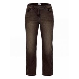 Peter Hahn KjBrand - Jeans Passform Babsie, braun, Gr. 46 / L - Baumwolle