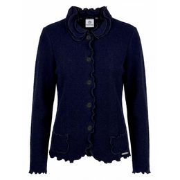Peter Hahn Hammerschmid - Strickjacke, blau, Gr. 44 / L - Wolle