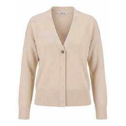 Peter Hahn - Strickjacke, beige, Gr. 38 / S - Schurwolle