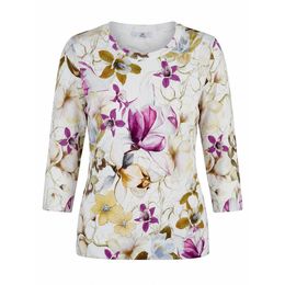 Emilia Lay - Rundhals-Pullover, weiss, Gr. 42 / M - Baumwolle
