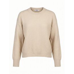 Peter Hahn - Rundhals-Pullover, beige, Gr. 42/44 - Kaschmir