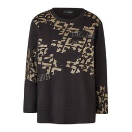 Doris Streich - Sweatshirt, schwarz, Gr. 46 / L - Baumwolle