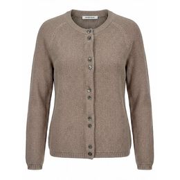 Peter Hahn - Strickjacke aus 100% SUPIMA -Baumwolle, beige, Gr. 48 / XL - Baumwolle