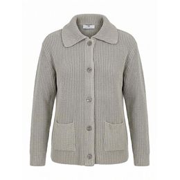 Peter Hahn - Strickjacke, beige, Gr. 46 / L - Baumwolle