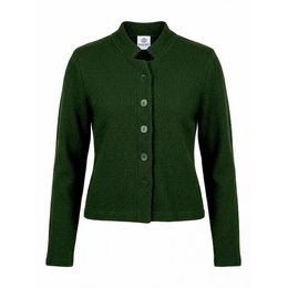 Peter Hahn Hammerschmid - Strickjacke mit Stehkragen, gr&uuml;n, Gr. 42 / M - Wolle