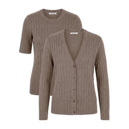 Peter Hahn - Twinset, beige, Gr. 38 / S