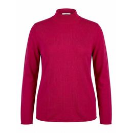 Emilia Lay - Stehkragen-Pullover, pink, Gr. 52 / XXL - Schurwolle