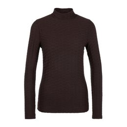 Marc Cain - Shirt mit Stehkragen, braun, Gr. 40 / M