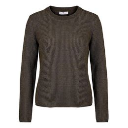 Peter Hahn - Rundhals-Pullover, gr&uuml;n, Gr. 40 / M - Baumwolle