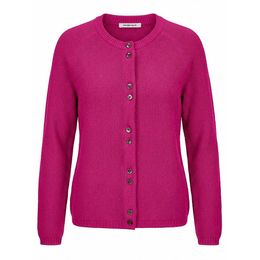 Peter Hahn - Strickjacke aus 100% SUPIMA -Baumwolle, pink, Gr. 50 / XL - Baumwolle