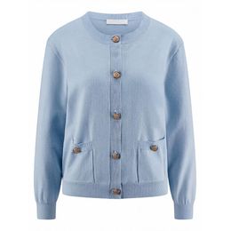 Peter Hahn St. Emile - Strickjacke, blau, Gr. 38 / S