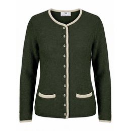 Peter Hahn - Strickjacke, gr&uuml;n, Gr. 36 / S - Schurwolle