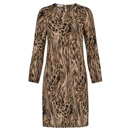 Peter Hahn St. Emile - Kleid mit Rundhals-Ausschnitt, braun, Gr. 46 / L