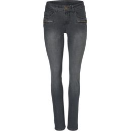 Heine Witt Damen Skinny Jeans mit Bauch-weg-Effekt, black stone, Gr&ouml;&szlig;e 21