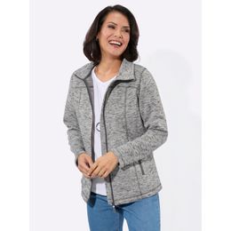 Strickfleece-Jacke