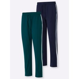 WITT Herren Freizeithose im Doppelpack, marine + petrol, Gr&ouml;&szlig;e 48/50