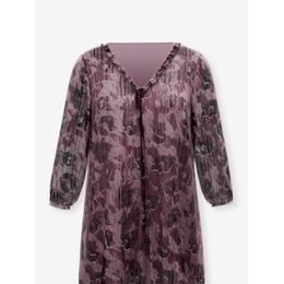 WITT Damen Tunika im Animal-Dessin, bordeaux-mauve-bedruckt, Gr&ouml;&szlig;e 38