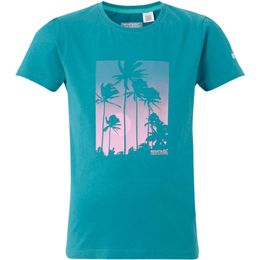 Regatta Bosley VIII Kinder T-Shirt t&uuml;rkis 104 - Kinder T-Shirts & -hemden