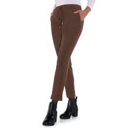 Inspirationen Damen Cordhosemalve, Gr. 22, unifarben, 98% Baumwolle, 2% Elasthan, Hosen