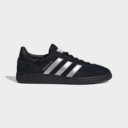 Herren Sneaker "HANDBALL SPEZIAL MESSI", adidas Performance, Gr. 45core schwarz, silber metallic, pure ruby, Leder, Schuhe