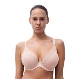 Chantelle Damen T-Shirt-BH "NORAH CHIC", Gr. 80soft pink, Obermaterial: 75% Polyamid, 25% Elasthan, BHs, T&uuml;ll, blickdichtes Gewebe