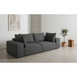Big-Sofa TRENDS BY HG, B:268cm H:83cm T:103cmb683 vesuvio 4301 raven, 100% Polyester, Sofas, "Conor XL, B: 268cm, Liegefl&auml;che: 138 x 194 cm, in Cord