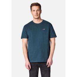 Ragwear Herren T-Shirt "Samms G Gots YOUMODO"petrol, Basic, Gr. XXXL, Material: 100% Baumwolle, Shirts, Kurz&auml;rmliges Shirt mit Rennwagen-Stickerei