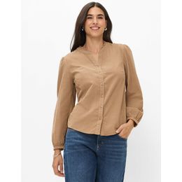 Brax Damen Bluse Style VIOLET walnut, hellbraun, Gr. 48