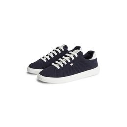 Tommy Hilfiger Damen Sneaker "TH ICON LIGHT KNIT SNEAKER", Gr. 42dunkelblau, Lederimitat, Textil, Schuhe, Freizeitschuh, Halbschuh, Schn&uuml;rschuh in