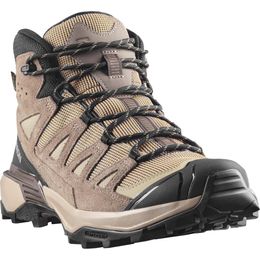 Salomon Herren Wanderschuh "X ULTRA 360 LTR MID GORE-TEX", Gr. 48desert tan, walnut, earth braun, Leder, Textil, Schuhe, wasserdicht dank Gore-Tex