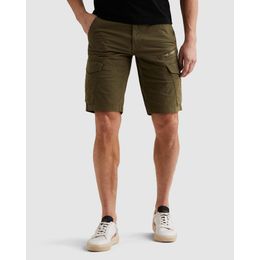 PME-Legend PME LEGEND Herren Cargobermudas "NORDROP CARGO SHORTS STRETCH TWILL"olive night, Gr. 42, unifarben, Web, Obermaterial: 98% Baumwolle, 2% Elasthan,